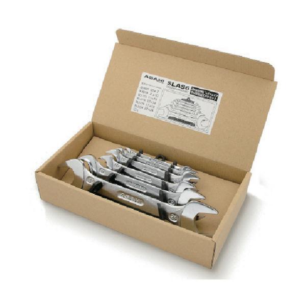 【仕様】●セット内容(mm)：5.5×7・8×10・11×13・12×14・17×19・22×24●セット内容(点)：6●組数(本)：6●JIS S級【型番】SLAS6【商品コード】8165391※お問い合わせの際はこちらの商品コードをお伝...