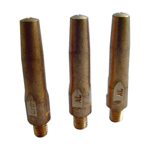 【仕様】●品名：アルミチップ０．８φ　３個入●適合機種：アイミーゴ140、アイミーゴ200●長さ(mm)：45●適合ワイヤ径(mm)：φ0.8●SIGシリーズアルミ用0.8φチップ●適合機種：アイミーゴ140、アイミーゴ200【型番】P-6...