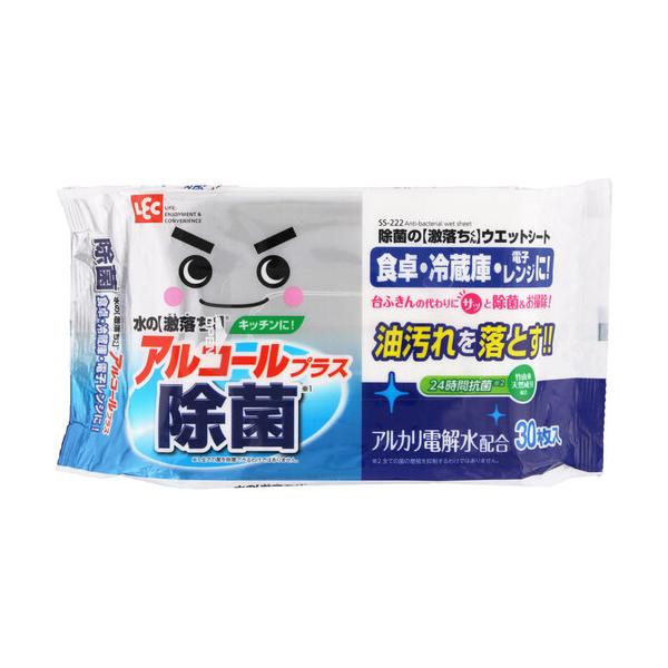 【仕様】●色：ホワイト●シートサイズ(mm)：300×200●ケース入数：36●袋入数(枚)：30●アルコールタイプ【型番】SS-222　/　SS222【商品コード】8191095※お問い合わせの際はこちらの商品コードをお伝えください