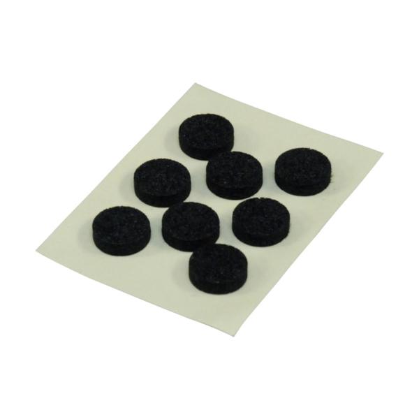 【仕様】●直径(mm)：10●高さ(mm)：3●色：黒●粘着タイプ【型番】KLP-10　/　KLP10【商品コード】8201531※お問い合わせの際はこちらの商品コードをお伝えください