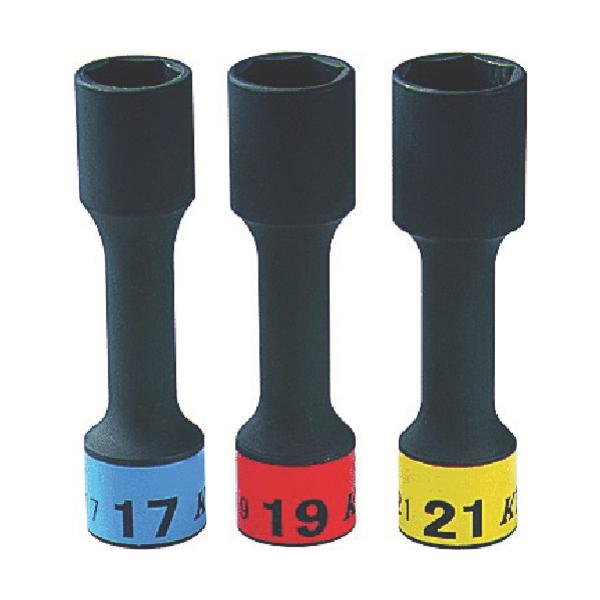 【仕様】●対辺寸法(mm)：17, 19, 21●全長(mm)：100●差込寸法(mm)：12.7●12.7sq.インパクトレンチ用ホイールナットソケットセット［3コ組］【型番】TBP4903【商品コード】8230850※お問い合わせの際は...
