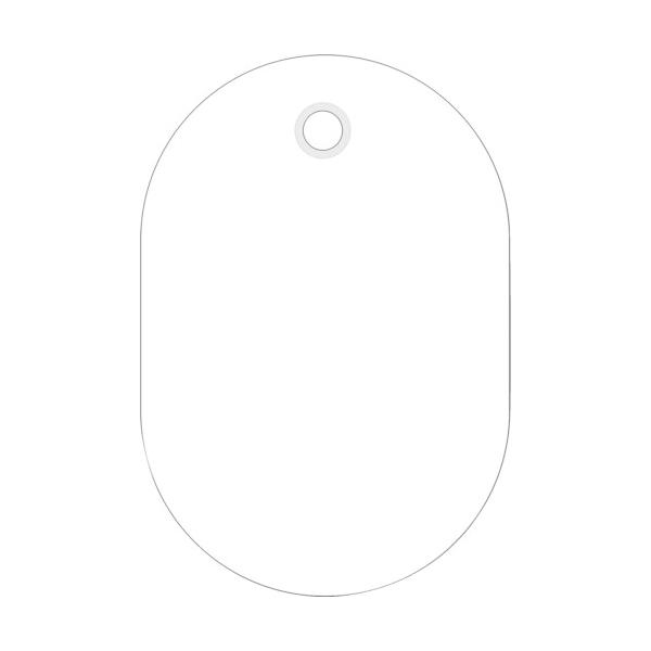 【仕様】●色：ホワイト●縦(mm)：60●横(mm)：40●厚さ(mm)：2.5●穴径(mm)：4●取付方法：ボールチェーン等(別売)●穴1ヵ所(4mmφ‐1)●取付方法:ボールチェーン等(別売)【型番】200021【商品コード】82481...