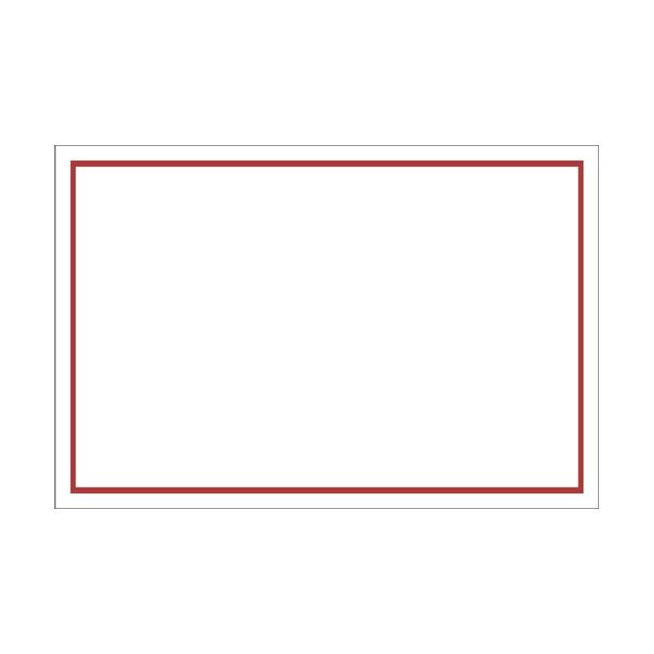 【仕様】●表示内容：赤枠白無地●寸法(mm)：60×90●摘要：胸用ステッカー【型番】831-977　/　831977【商品コード】8264204※お問い合わせの際はこちらの商品コードをお伝えください