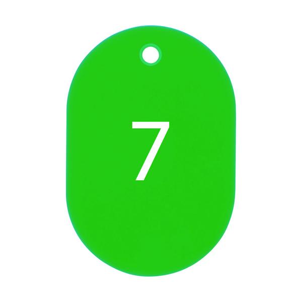 【仕様】●色：緑●内容：1〜25番●縦(mm)：46●横(mm)：31●厚さ(mm)：2.5●穴径(mm)：4●入数：25枚●小●GPNエコ商品ねっと掲載品【型番】BF-70-GN　/　BF70GN【商品コード】8287463※お問い合わせ...