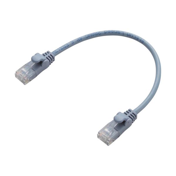 【仕様】●色：ブルー●芯数：8芯●ケーブル長(m)：約0.15●ケーブル太さ(mm)：4.4●伝送速度：1Gbps●伝送帯域：250MHz●規格：CAT6準拠(10BASE-T、100BASE-TX、1000BASE-T、1000BASE-...