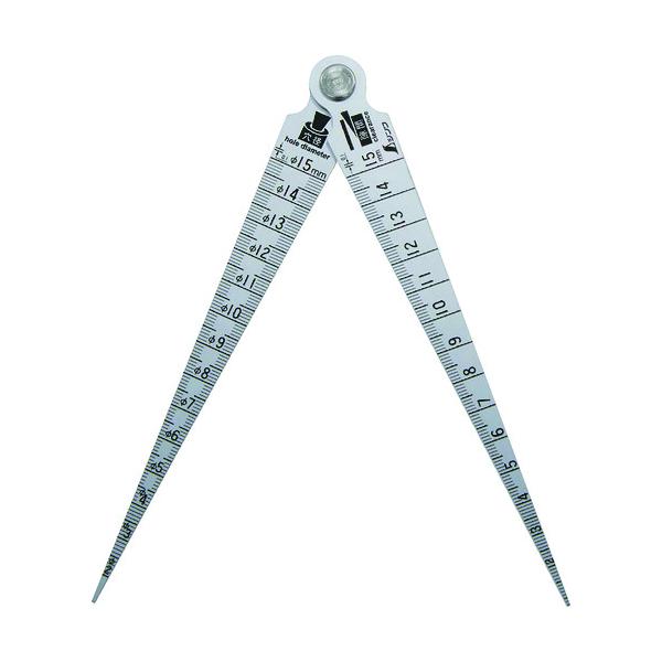 【仕様】●長さ(mm)：144●測定範囲(mm)：すき間1〜15、穴径φ2〜15/0〜120●器差(mm)：すき間±0.05(2枚合せた場合は±0.1)、穴径±0.05、長さ±0.15●厚さ(mm)：5.5●幅(mm)：16.3●最大許容誤...