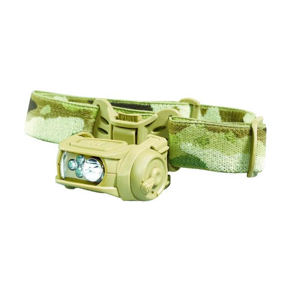 【仕様】●明るさ(lm)：150●幅(mm)：64●奥行(mm)：36●高さ(mm)：41●使用電池：リチウム電池CR123(1本)付属●最大点灯時間(h)：40●保護等級：IPX4●色：マルチカム●光源：白/赤/緑/IR●照射距離(m)：...