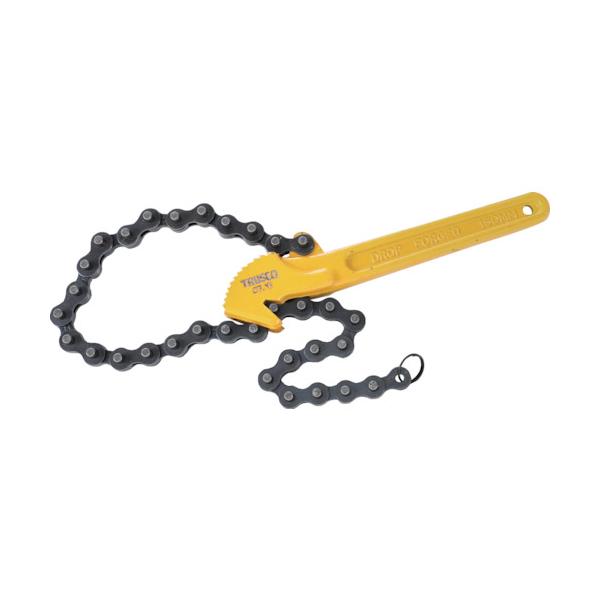 【仕様】●くわえられる管呼び寸法：40〜90A●くわえられる管外径(mm)：45〜110●チェーン長さ(mm)：375●全長(mm)：150●色：黄【メーカー】トラスコ　/　TRUSCO【型番】TCW-150　/　TCW150【商品コード】...