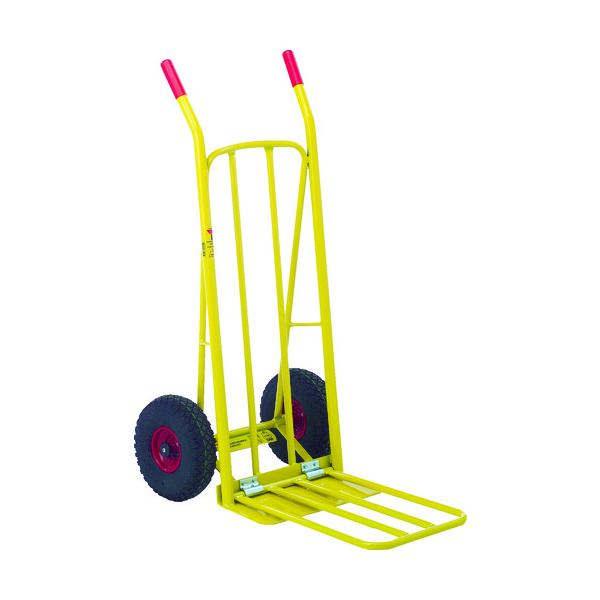 【仕様】●均等荷重(kg)：250●全長(mm)：1120●色：イエロー●キャスター：250mm空気入りタイヤ●すくい板(mm)長さ×幅：520×360●完成品●粉体塗装●空気入りタイヤ(アメリカンタイプ/640670)【型番】145250...