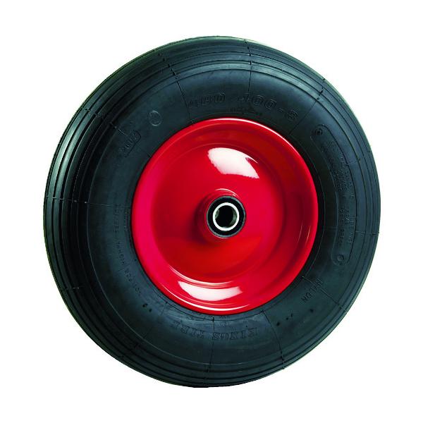 【仕様】●均等荷重(kg)：300●車輪径(mm)：400●シャフト径(mm)：20/25●車輪幅(mm)：100●適合機種：144004・144005・144104・144105●空気バルブ：アメリカンタイプ【型番】616010【商品コー...