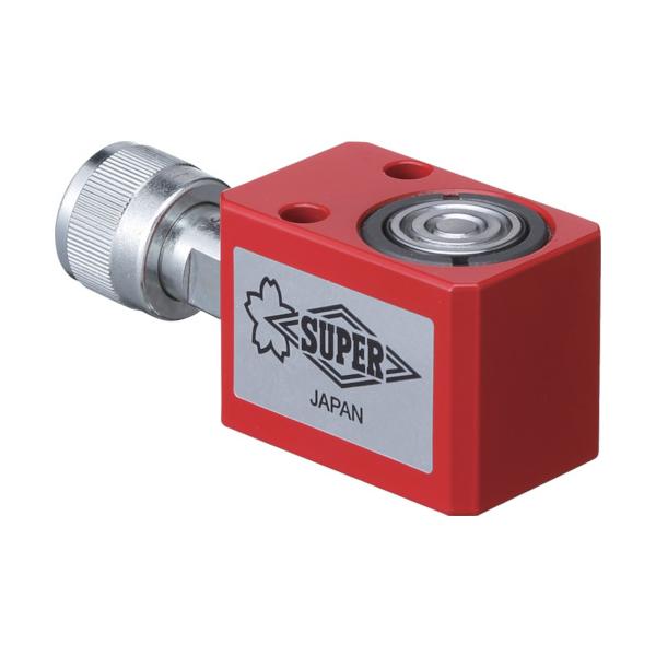 【仕様】●揚力(kN)：50●ストローク(mm)：25●最低高(mm)：97●ヘッド径(mm)：25.4●受圧面積(［［ＣＭ２］］)：7.2●必要油量(ml)：18●外径(mm)：49●カップリング接続口径：Rc3/8●カップリング(メス)...