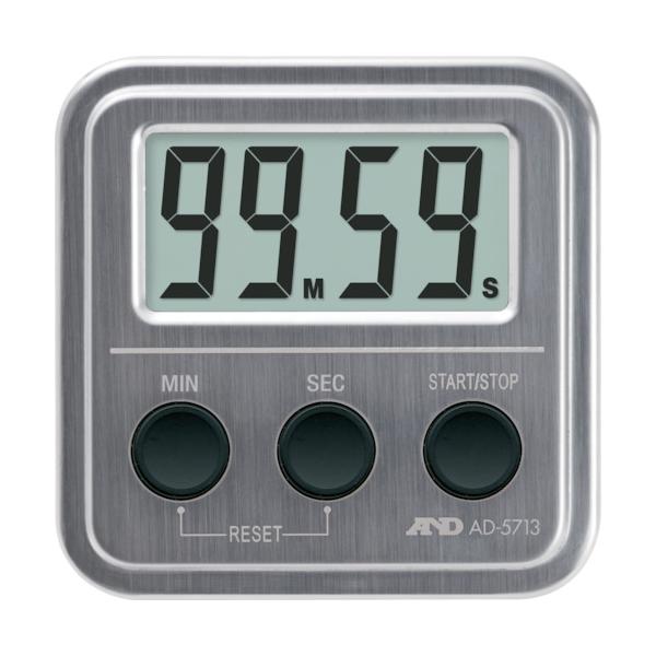 【仕様】●電源(V)：LR44ボタン形電池2個●電源：LR44ボタン形電池2個●設定範囲：最大99分59秒、最小1秒●タイマー数：1チャンネル●アラーム時間：ブザー音●ブザー音量： Hi●寸法：79(W)×79(H)×18(D)mm●電池寿...