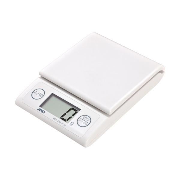 【仕様】●最小表示(g)：1●ひょう量(kg)：2●使用範囲：2g〜2000g●容器をおろすと、計量したそれぞれの重さを逆順に表示(オートゼロモード時)し、重さの再確認が可能●オートパワーオフ●見やすい大型液晶表示●ホワイト【型番】UH33...