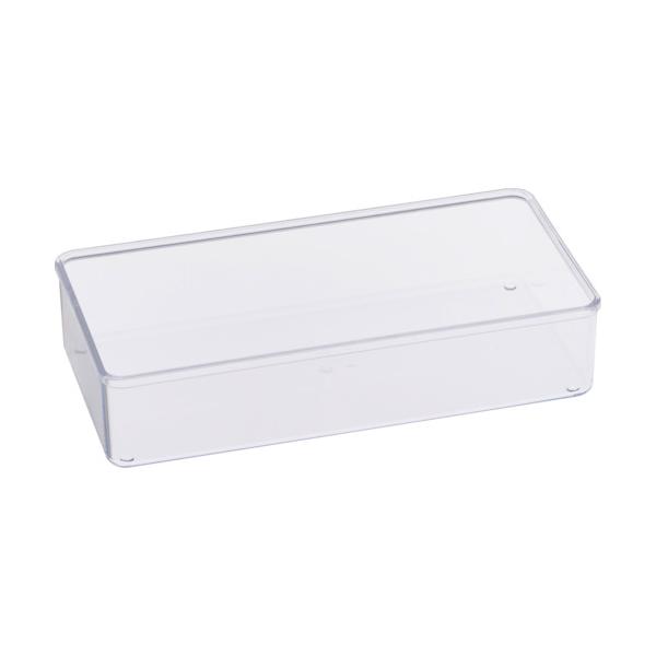 【仕様】●色：透明●外形寸法(mm)間口：221●外形寸法(mm)奥行：110●外形寸法(mm)高さ：49●有効内寸(mm)間口：212●有効内寸(mm)奥行：101●有効内寸(mm)高さ：46●タイプ：フタ無し●コマ数：1●容量(ml)：...