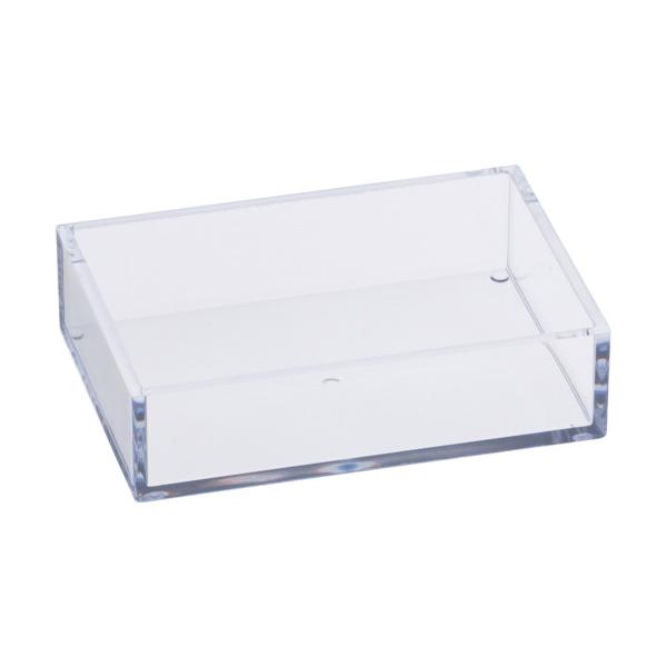 【仕様】●色：透明●外形寸法(mm)間口：101●外形寸法(mm)奥行：71●外形寸法(mm)高さ：26●有効内寸(mm)間口：94●有効内寸(mm)奥行：64●有効内寸(mm)高さ：23●タイプ：仕切なし●コマ数：1●容量(ml)：140...