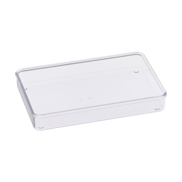 【仕様】●色：透明●外形寸法(mm)間口：166●外形寸法(mm)奥行：110●外形寸法(mm)高さ：26●有効内寸(mm)間口：157●有効内寸(mm)奥行：101●有効内寸(mm)高さ：23●タイプ：フタ無し●コマ数：1●容量(ml)：...