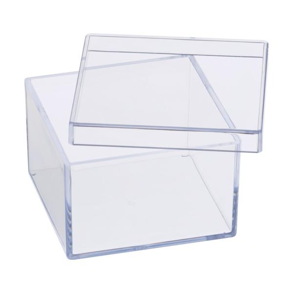 【仕様】●色：透明●外形寸法(mm)間口：98●外形寸法(mm)奥行：98●外形寸法(mm)高さ：61●有効内寸(mm)間口：84●有効内寸(mm)奥行：84●有効内寸(mm)高さ：55●タイプ：仕切なし●コマ数：1●容量(ml)：400●...