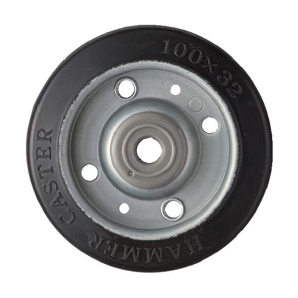 【仕様】●許容荷重(daN)：120●許容荷重(kgf)：122.4●車輪径D(mm)：100●車輪幅(mm)：32●ボス幅B(mm)：44●穴径d(mm)：10.2●穴径(mm)：10.2●車巾(mm)：32●ボス巾(mm)：44【型番】...