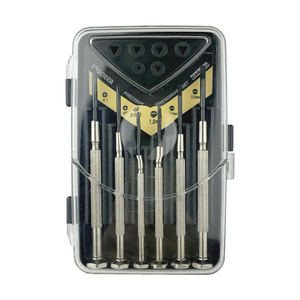 【仕様】●セット内容：DM-22、24、25、33、34、35●セット内容(点)：6●セット内容(本)：6●先端サイズ：［［＋］］No.000、［［＋］］No.0、［［＋］］No.1、［［−］］1.8×0.3mm、［［−］］2.4×0.45...