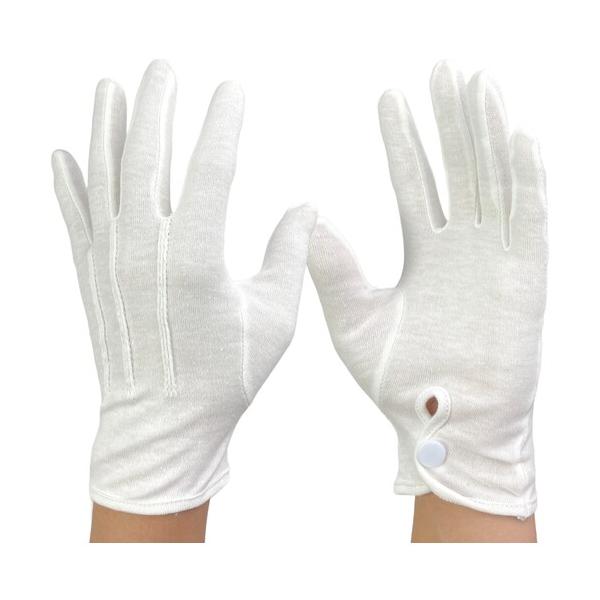 【仕様】●色：ホワイト●サイズ：LL●全長(cm)：24.0●手のひら周り(cm)：17.4●中指長さ(cm)：9.7●厚さ(mm)：0.69●リストカラー：ホワイト●マチ：あり●すべり止め：なし●マチ付き裾巻きべりホック付【型番】1005...