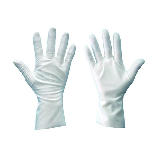 【仕様】●色：白●サイズ：LL●全長(cm)：29.6●手のひら周り(cm)：23.0●中指長さ(cm)：8.5●厚さ(mm)：0.4●クリーンパック有無：あり●粉(あり・なし)：なし●すべり止め：あり●エンボス加工：なし●リストカラー：な...