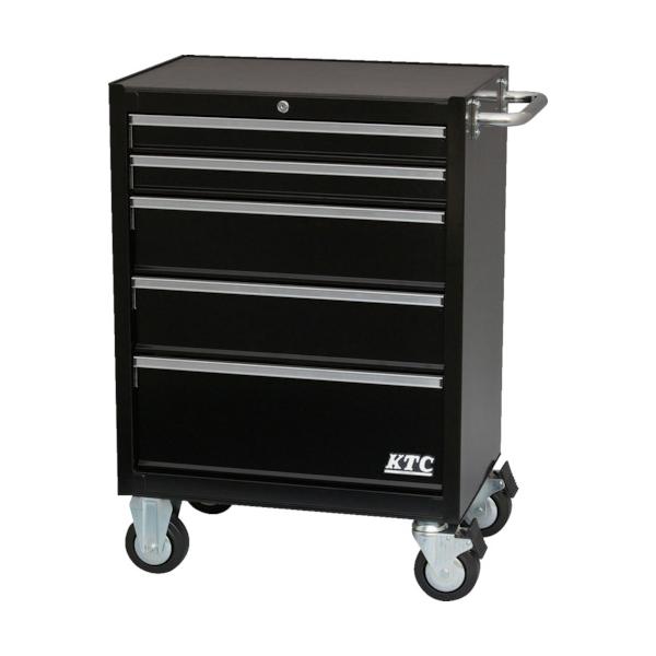 【仕様】●均等積載量(kg/段)：15〜30●引出し(段)：5●色：ブラック●間口(mm)：680●奥行(mm)：460●高さ(mm)：975●天板耐荷重(kg/台)：140●ケース寸法(mm)奥行：460●ケース寸法(mm)間口：600●...