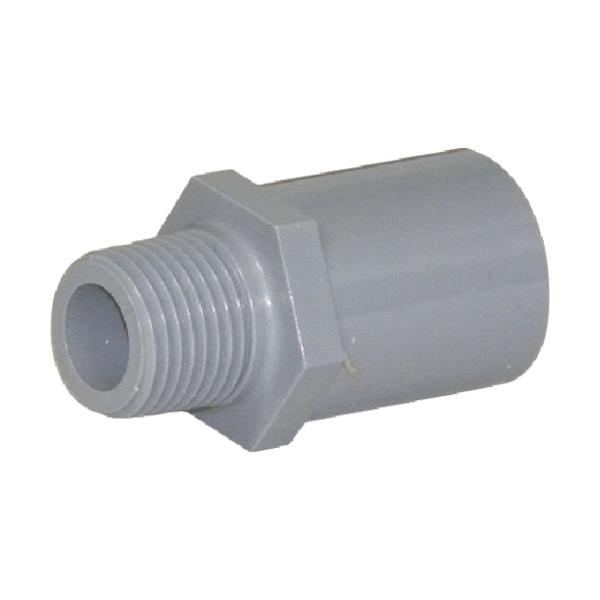 【仕様】●塩ビ管呼び径：25●寸法(mm)D：23●寸法(mm)L：71●ねじ：R1●寸法(mm)B：40●使用温度範囲：5〜35℃●設計水圧：1.0MPa●JIS　K6743規格●ねじ材質：樹脂【型番】TSVS25【商品コード】85785...