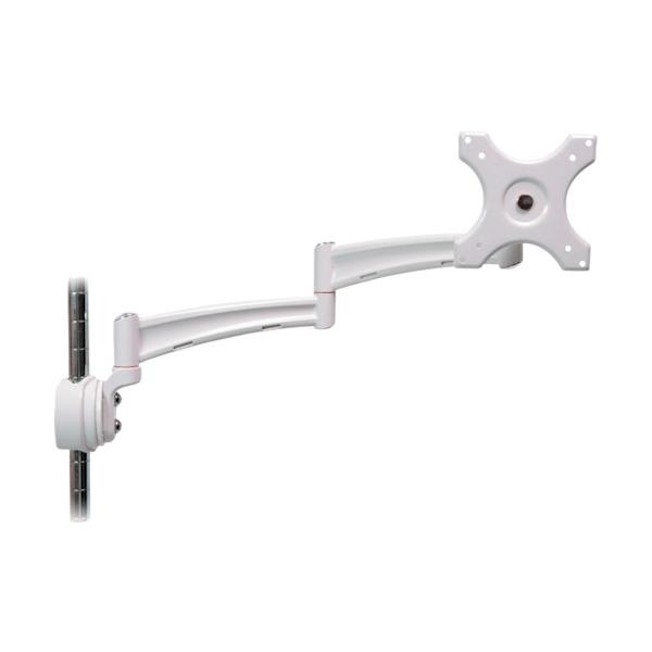 【仕様】●色：白●耐荷重(kg)：5●適合モニターサイズ：〜24インチまで●対荷重：5kg●対応モニター：VESA規格対応(75mm x 75mm または100mm x 100mm)●対応ポール幅：直径：15〜30mm●保証期間：1年間【型...