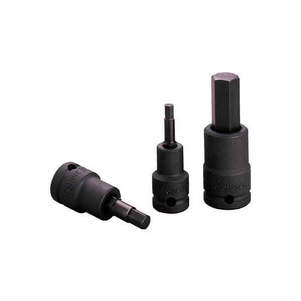 【特長】●インパクトレンチなどの動力工具用でも使用できます。【仕様】●差込角(mm):9.5●対辺寸法(mm):3●全長(mm):48●質量(g):25【用途】【材質／仕上】【セット内容】【注意】●ピン・リング別売【納期】メーカーに在庫があ...