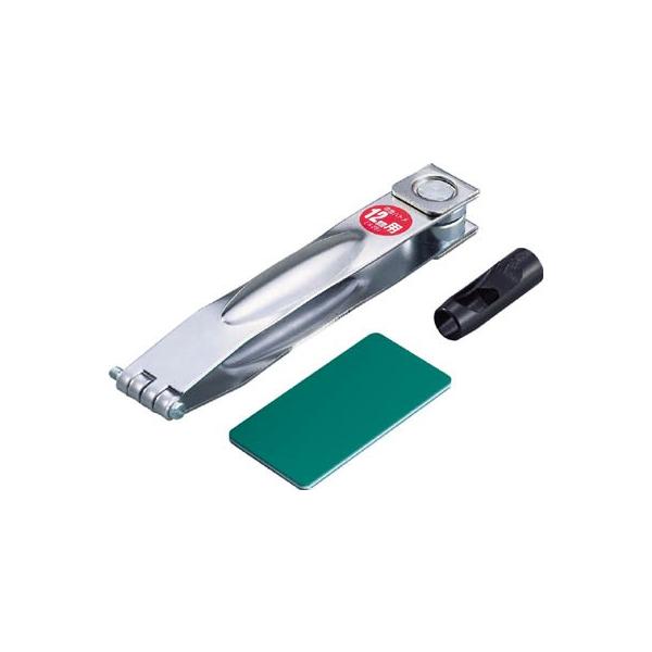 【特長】●接続ピンを外せば、自在の位置にハトメ打ちができます。●アルミ製・真鍮製の両面ハトメに使用できます。【仕様】●使用可能厚み(mm):3.5●下穴径(mm):12●付属ハトメ数(組):10●適用ハトメサイズ(mm):12【用途】●ビニ...