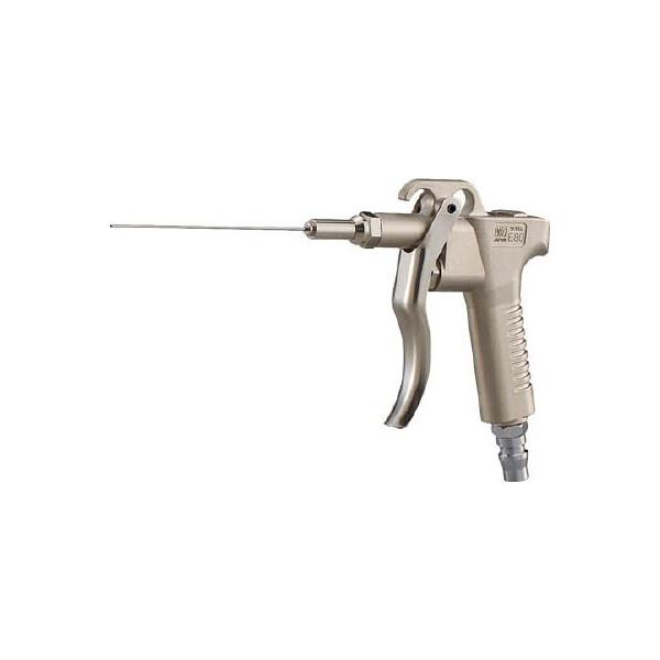 【特長】●引金の長さを長くすることによって女性も力を加えずに引金が引きやすくなりました。【仕様】●ノズル長さ(mm):95●ノズル口径(mm):1●ノズル取付口:G1/8●エア取付口:G1/4●全長(mm):215●最高使用圧力(MPa):...