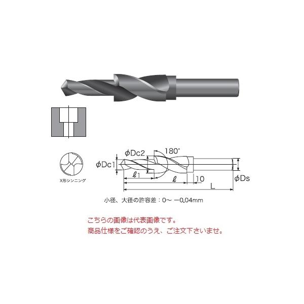 《仕様》●呼び(CODE)：M3●小径(Dc1)：3.4mm●小径長さ(?1)：13●大径(Dc2)：6.5mm●溝長(?)：25mm●全長(L)：65mm●シャンク径(Ds)：6mm●先端角：118°●工具材料：ハイス(高速度鋼)《特長》...