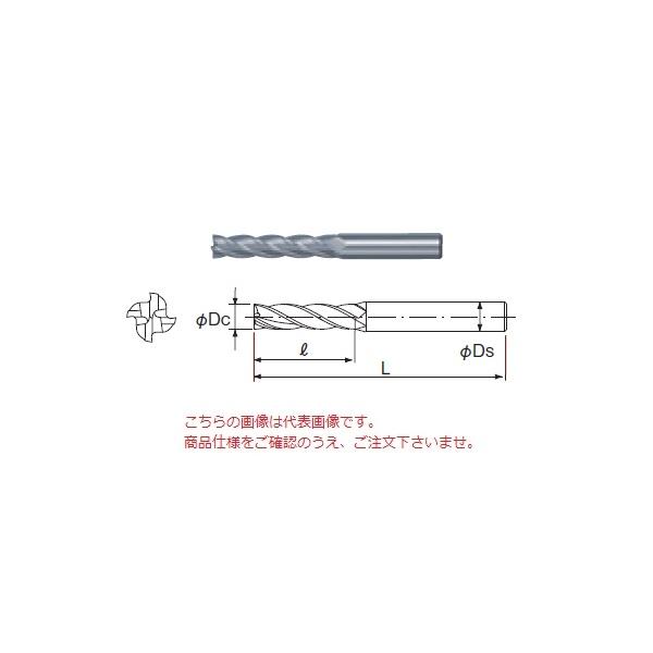 《仕様》●外径(Dc)：9mm●刃長(?)：45mm●全長(L)：95mm●シャンク径(Ds)：10mm●刃数：4枚●工具材料：コバルトハイス《特長》●汎用エンドミルです。●幅の広い側面や深い位置の側面加工に適しています。