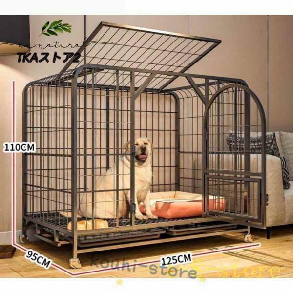 小型犬や中型犬，大型犬に最適なサイズのペットケージです！キャスター付きで移動も楽々♪お掃除も簡単♪丈夫なデザイン！大型商品は返品に対応しておりません。不足している部品は再できます。L 　 78*55*70CM　　犬15ＫＧ以内適応XL　 9...