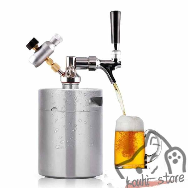 ビールサーバー ビールディスペンサー ミニCO2レギュレーター付き 小型 軽量 頑丈 ステンレス鋼 ビール樽 耐久性 持ち運び便利 使い簡単 ホーム/発酵/醸造ケゲレ