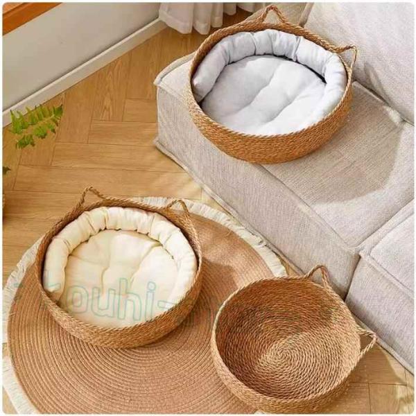 商品詳細素材：ラタンサイズM（約）：36*11cmL（約）：42*13cmXL（約）：48*15cm特徴●洗濯機で洗えるので、お手入れが簡単です● 優しいソフトな肌触りのシェルパ素材。暖かく、ぐっすり眠れます。● 型崩れしにくい設計で、お手...