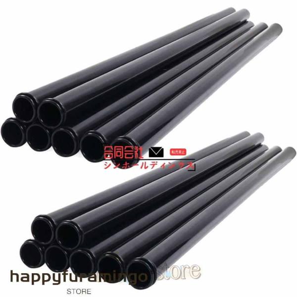 14本 ゴルフクラブチューブ 個別チューブ ブラック 再利用可能、保護耐久性のあるゴルフチューブ ホームジムトレーニング機器用