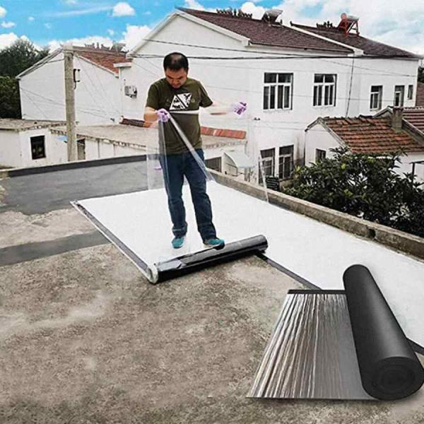 注文した20メートルのものは10メートルの商品を2つ発送します。製品はつなぎ合わせることができ、影響はありません。ご了承ください。【強力防水】良質素材，アルミフィルム、防水性、防漏性、断熱性に優れています【高温・低温耐性】高温に耐性があり、...