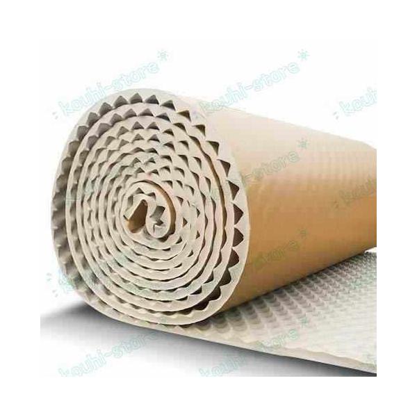 吸音材防音材防音シート遮音シート壁大面積ロール波型/ブラック裏面が粘着テープ付きなのでカットして簡単貼り付け