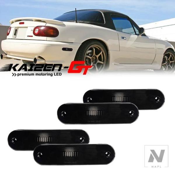 マツダ スモークレンズ フロント/リアバンパー サイドフェンダー マーカーライトカバー ハウジングキット 1990-2005 ミアータ/MX-5 電球/ソケ■仕様 【爆買】懸念される化学物質:なし機能:アフターマーケットオリジナル機器スタイ...