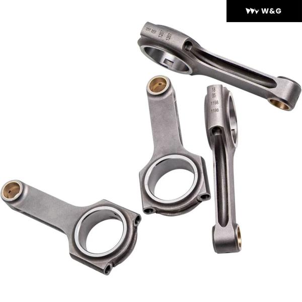 コンロッド コネクティングロッド 三菱 ランサー 2.0 EVO MK5 4G63 5.9055インチ フローティング EN24 TUV クランクシャフト ショットピーニング バランス調整済み カスタムパーツ アクセサリー 交換用部品Hig...