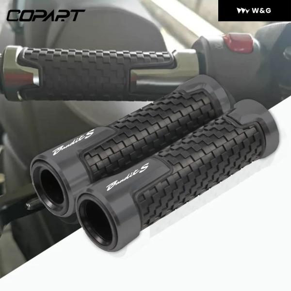 スズキ バンディット S GSF600S GSF 600 S バンディット GSF250 GSF 250 オートバイ バイク 部品 7/8インチ22MM CNC PVC 滑り止め ハンドルバー グリップ エンド グリップ カスタムパーツ ア...