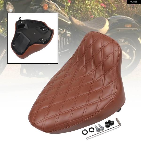 ハーレー ソフテイル FXST FLST モデル 1984-1999 オートバイ ドライバー ソロシート ブラウン ラティスステッチ カスタム パーツ アクセサリーHigh-concerned chemical:NoneItem Weigh...