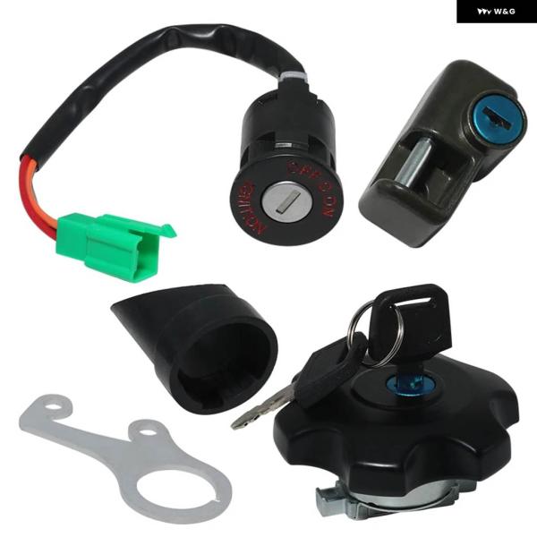 オートバイ イグニッション キースイッチ 燃料ガスキャップ シートロックキット スズキ DR-Z400SM DRZ400 37110-29FA0 37101-29812 37101-29811 部品 カスタム パーツ アクセサリーSpeci...