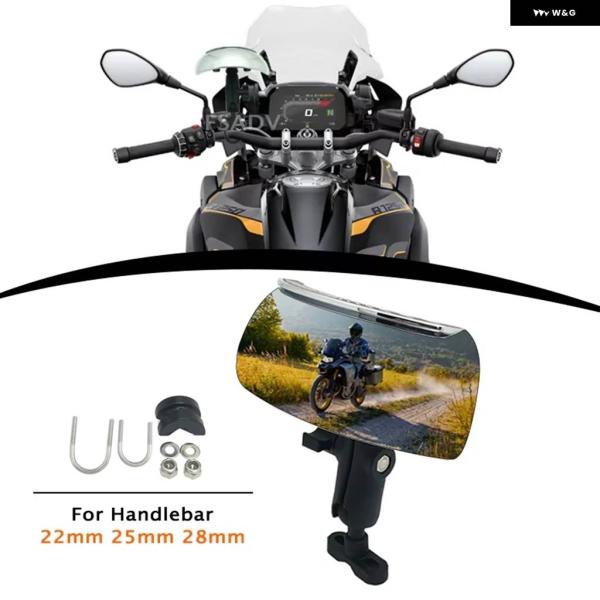 BMW R1200GS R1250GS LC ADV F750GS F850GS ADVENTURE用 オートバイ ハンドルバー 180度ホログラフィック広角リアビューミラー カスタム パーツ アクセサリーProtective parts:...