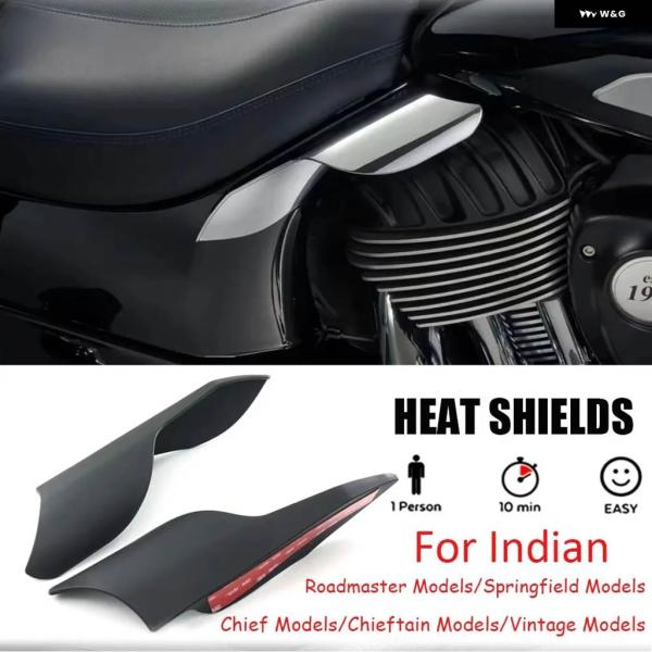 インディアン チーフチーフテインロードマスター スプリング フィールドヴィンテージ2024 2023年 バイク トリム エア ディフレクター ヒートシールド ミッド フレーム シールド カスタム パーツ アクセサリーProtective p...