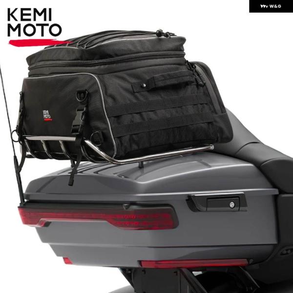 バイク用ツーリング用キャリア ツアーパック ラックバッグ 折りたたみ式トランクバッグ バーストラップ ストリートグライド エレクトラグライド トライク カスタム パーツ アクセサリーHigh-concerned chemical:NoneS...