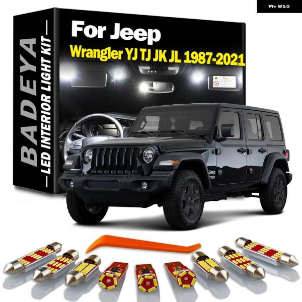 CANBUS LED インテリア マップ ドーム ライト キット ジープ ラングラー YJ TJ JK JL1987-2017 - 2 LED 電球 カスタム パーツ アクセサリーHigh-concerned chemical:NoneSi...