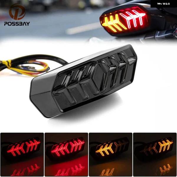 バイクテールライト リアブレーキフラッシャー シグナルランプ 一体型 ホンダ MSX/GROM125 CB650F CTX700N YG125 カスタム パーツ アクセサリーHigh-concerned chemical:NoneWatta...