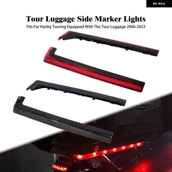 バイク用LEDライト ツアーラゲッジパック トランクアクセント サイドランプ ハーレー ツーリング 2006年以降 ロードキング ストリートトライク エレクトラ グライド カスタム パーツ アクセサリーBattery Included:No...